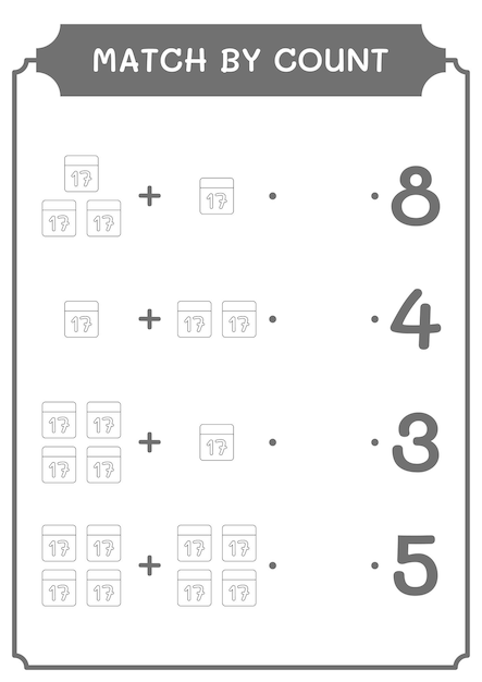Captivating Match by Count Puzzle with Shapes | Jiffy Designs