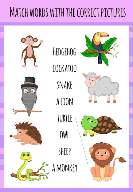 Charming Animal Companions: A Playful Matching Game | Jiffy Designs