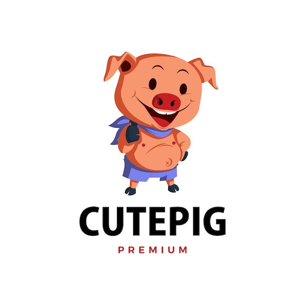 Adorable Piglet Mascot with Playful Expression | Jiffy Designs
