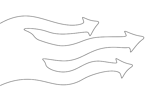 Flowing Arrow Shapes for Versatile Design Elements | Jiffy Designs