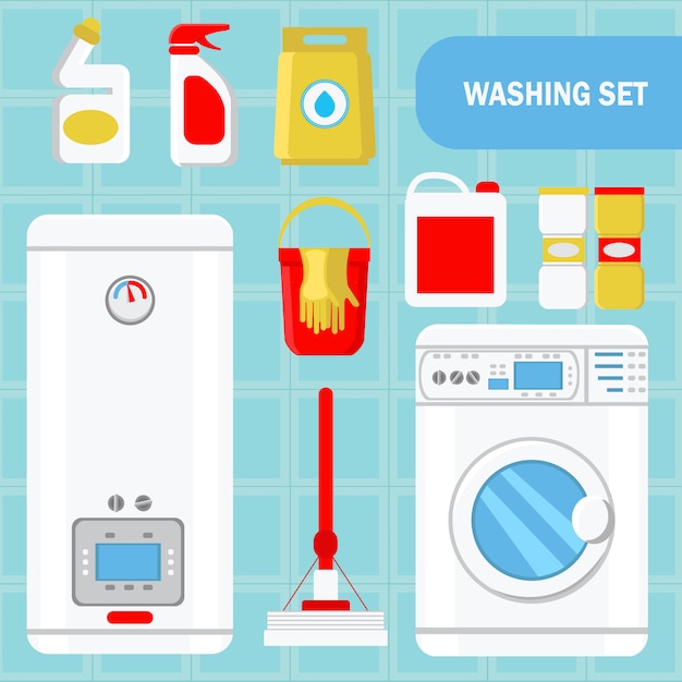 Laundry Essentials: Detergents, Washing Machine, and Cleaning Supplies ...