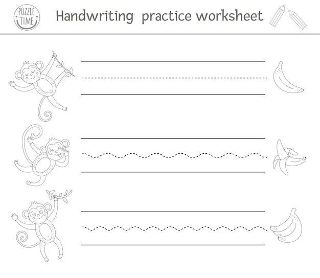 Adorable Kitten Handwriting Practice Worksheet | Jiffy Designs