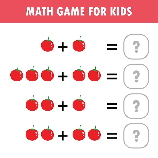Engaging Math Puzzle with Apples for Children | Jiffy Designs