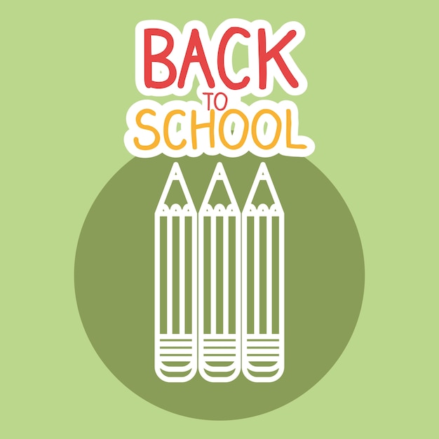Vibrant Back to School Pencils Illustration with Text | Jiffy Designs