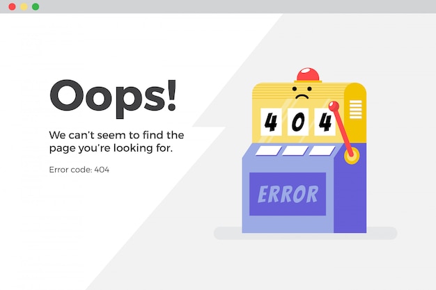 Whimsical Error Page with Sad Robot Illustration | Jiffy Designs