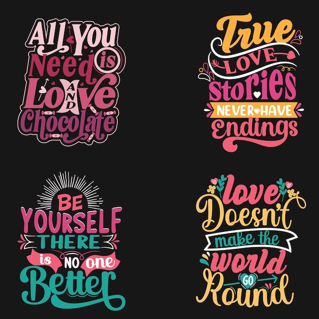Vibrant Typographic Expressions of Love, Self-Acceptance, and ...
