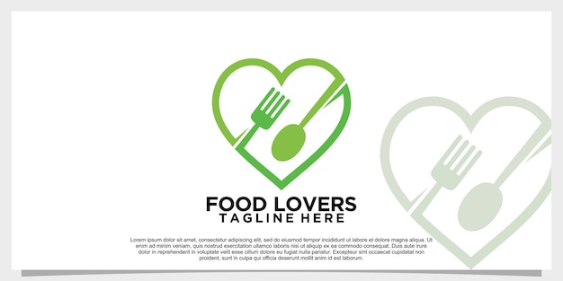 Minimalist Heart-Shaped Utensil Icon for Food Lovers | Jiffy Designs