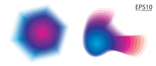 Vibrant Geometric Gradients in Ethereal Color Palette | Jiffy Designs