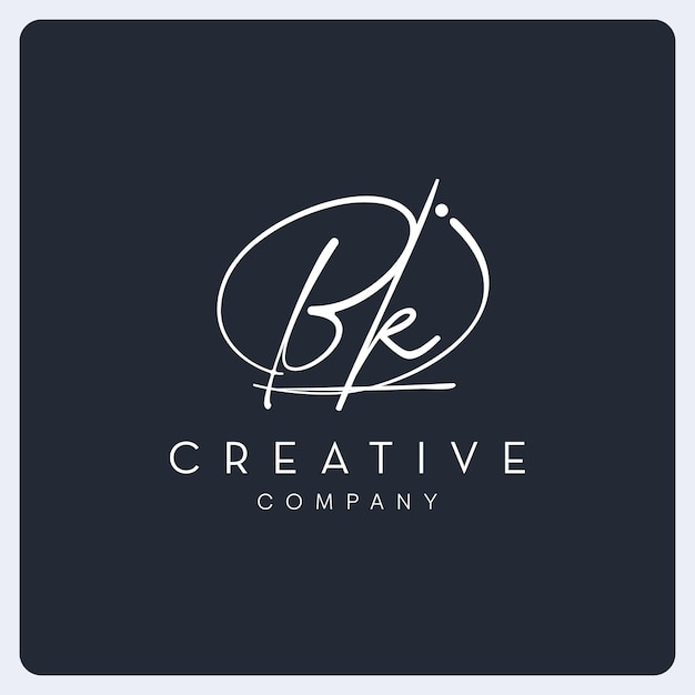 Elegant Monogram Logo with Stylized Cursive Initials | Jiffy Designs