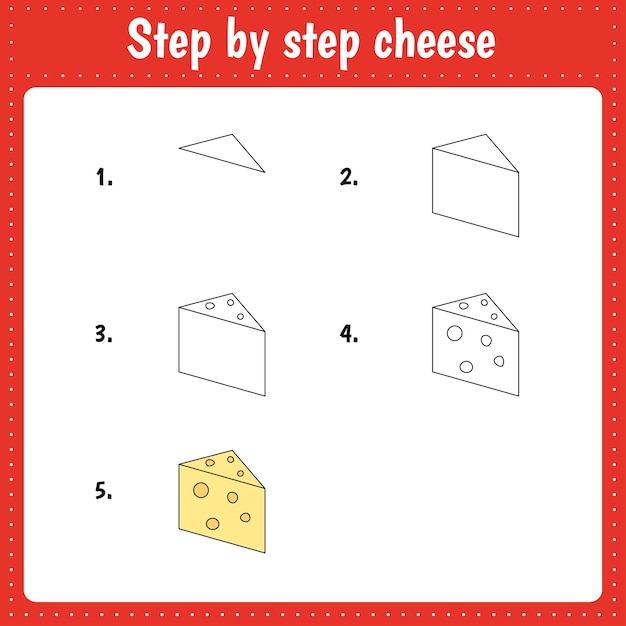 Instructional Illustration: Step-by-Step Cheese Creation | Jiffy Designs