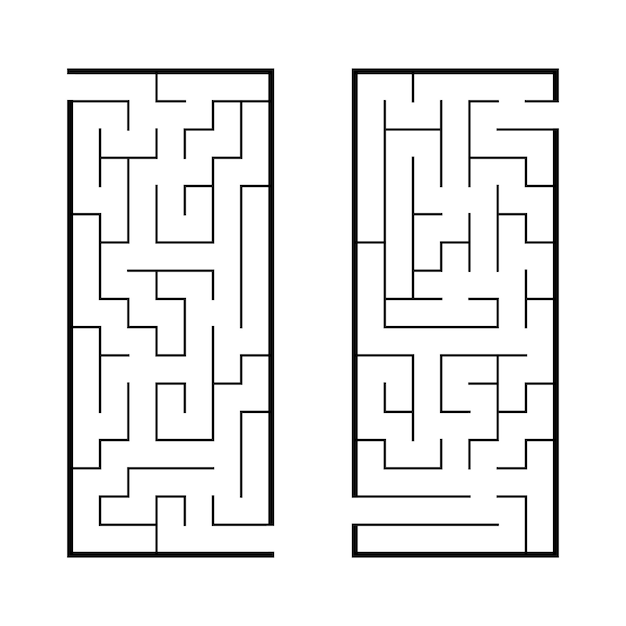 Diverse Geometric Maze-Like Patterns in Black and White | Jiffy Designs