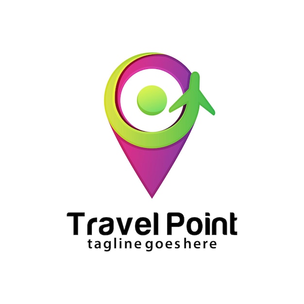 Vibrant Travel Location Icon with Arrow Pointer | Jiffy Designs