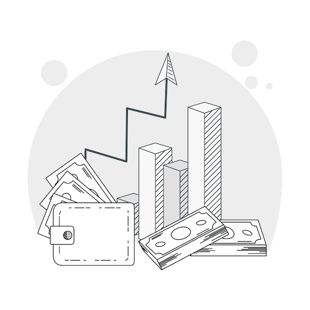 Stylized Illustration of Financial Growth and Prosperity Symbols ...
