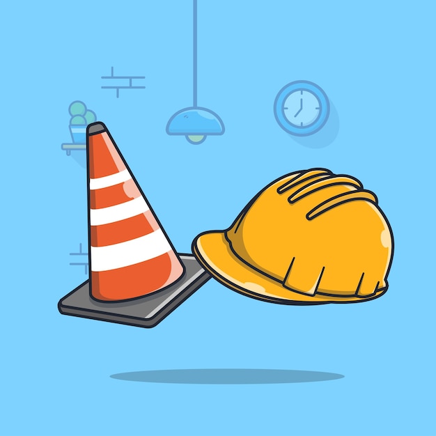 Workplace Safety Essentials: Hardhat and Traffic Cone | Jiffy Designs
