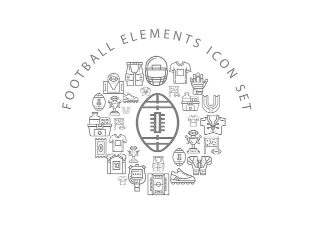 Comprehensive Football Elements Icon Set for Versatile Design | Jiffy ...