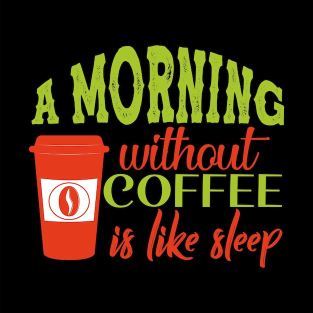 A Vibrant Morning Coffee Graphic with Inspiring Motto | Jiffy Designs