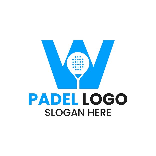 Vibrant Padel Logo with Textured Racket Emblem | Jiffy Designs