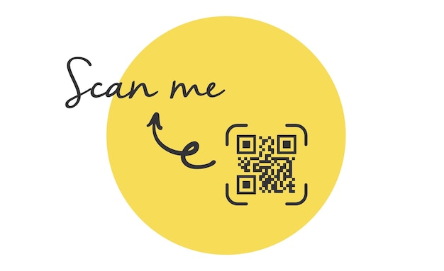 Scan Me: A Playful QR Code Invitation on a Sunny Background | Jiffy Designs