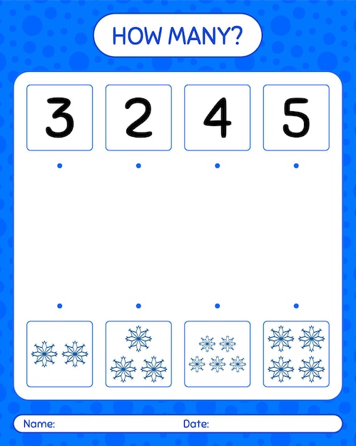 Counting Snowflakes: A Winter Wonderland Math Activity | Jiffy Designs
