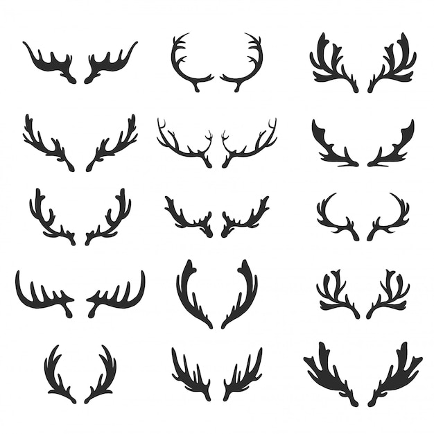 Majestic Antler Silhouettes: A Captivating Woodland Motif | Jiffy Designs