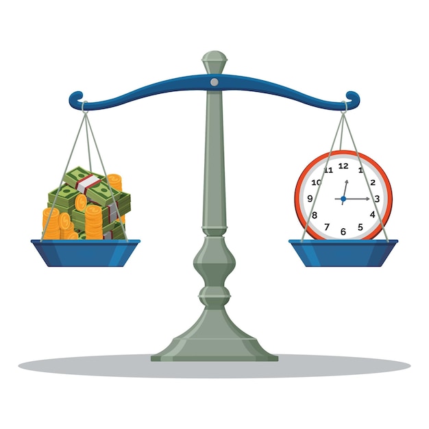 Balanced Scales of Time and Treasure | Jiffy Designs