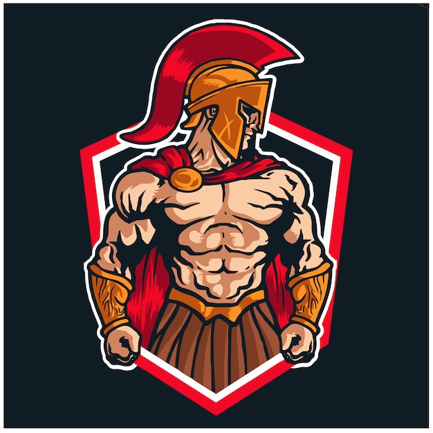 Powerful Spartan Warrior in Heroic Stance | Jiffy Designs