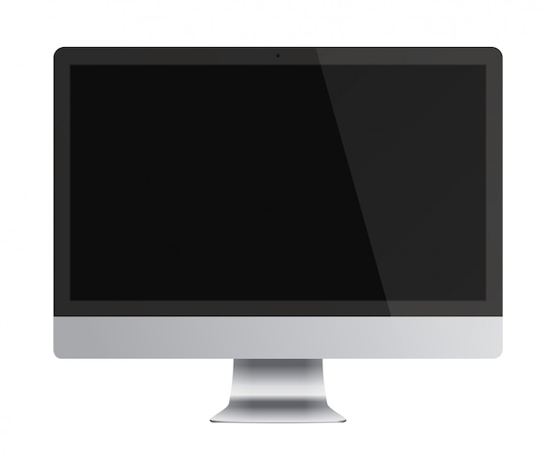Sleek and Minimalist Silver Desktop Computer Screen | Jiffy Designs