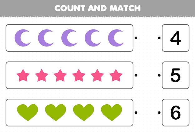 Vibrant Symbols for Counting and Matching Fun | Jiffy Designs