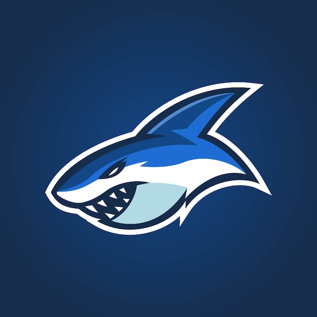 Fierce Shark Emblem: A Powerful Oceanic Icon | Jiffy Designs