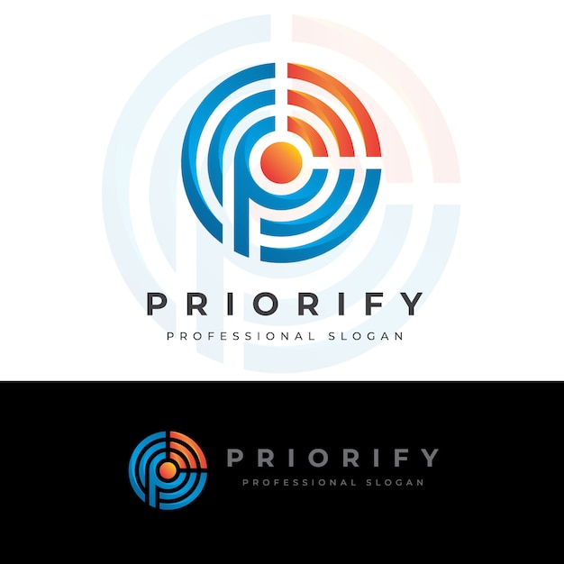 Vibrant Concentric Circles Logo with Striking Contrast | Jiffy Designs