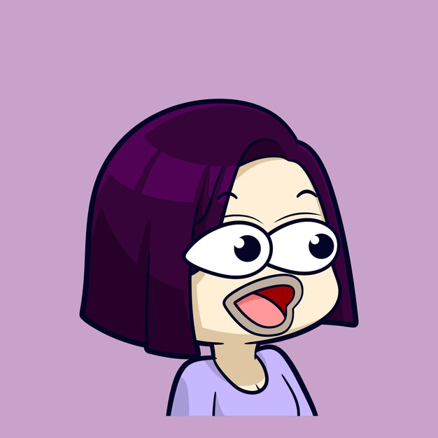 Comical Cartoon Character with Exaggerated Facial Features | Jiffy Designs