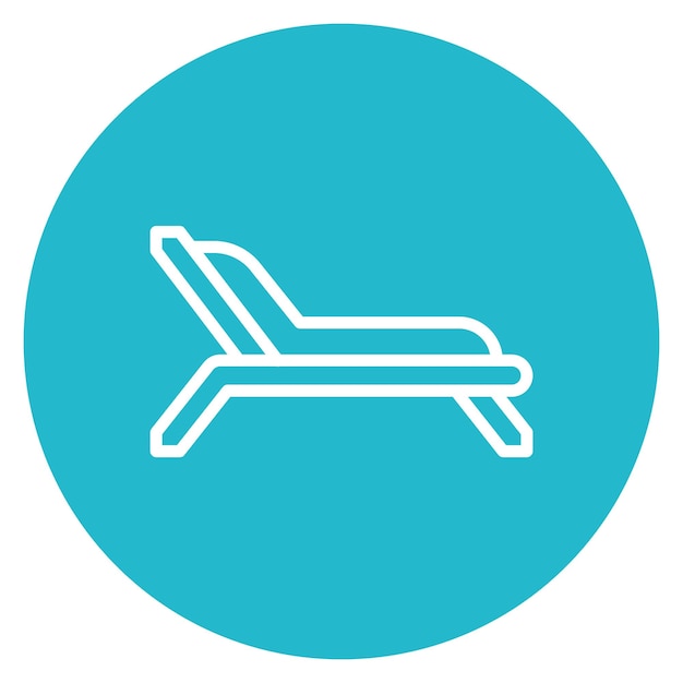 Sleek and Minimalist Lounge Chair Icon | Jiffy Designs