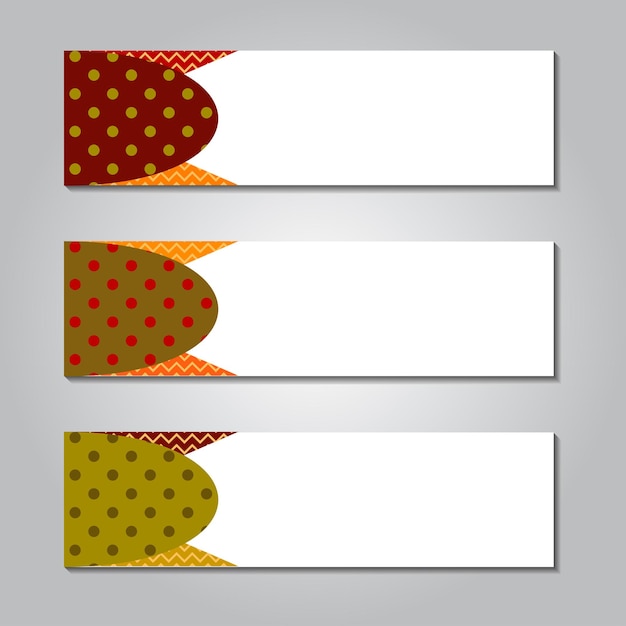 Vibrant Polka Dot Banners in Warm Autumn Hues | Jiffy Designs