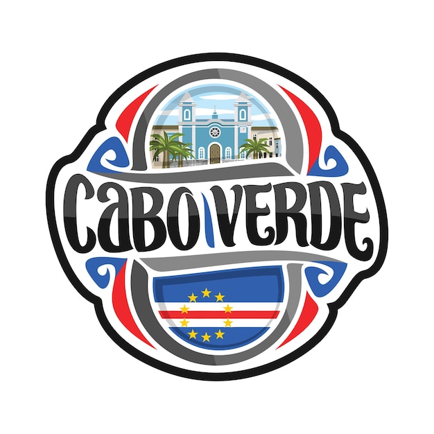 Vibrant Cabo Verde Emblem Showcasing Iconic Island Landmarks | Jiffy ...