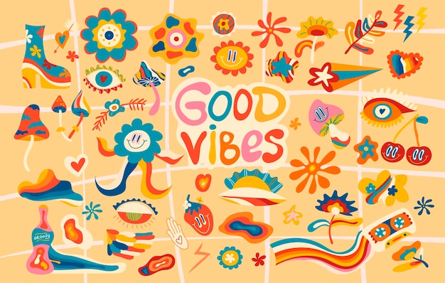 Vibrant Symbols of Positivity and Good Vibes | Jiffy Designs