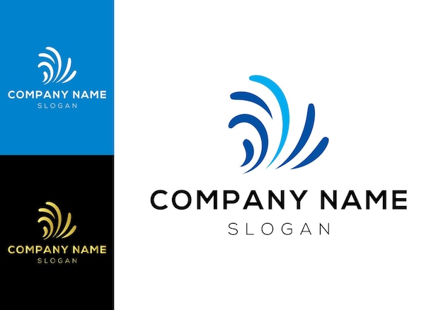 Vibrant Blue Waves Logo Design for Modern Brand | Jiffy Designs