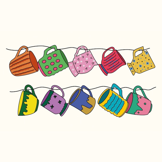 Vibrant Collection of Patterned Mugs for Stylish Sipping | Jiffy Designs