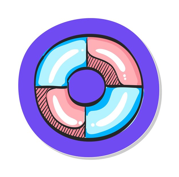 Vibrant Geometric Circular Design with Pastel Hues | Jiffy Designs