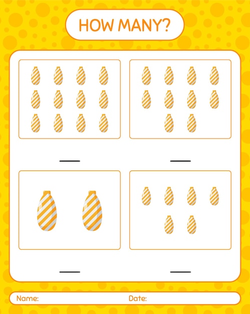 Counting Candy Corn Shapes on a Vibrant Yellow Grid | Jiffy Designs