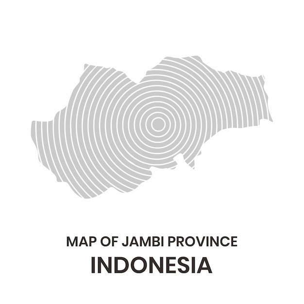 Detailed Topographic Map of Jambi Province, Indonesia | Jiffy Designs