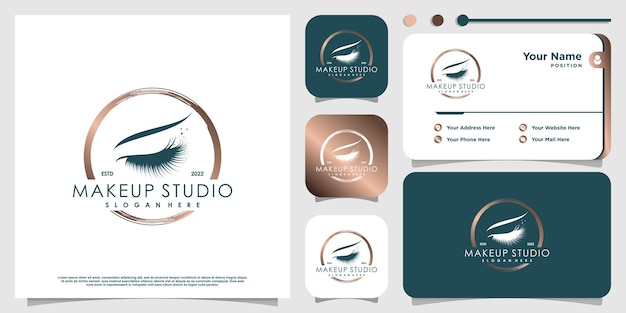 Elegant Makeup Studio Logo and Branding Elements | Jiffy Designs