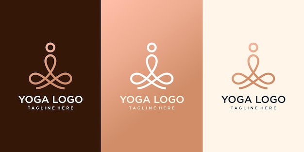Elegant Yoga Logo with Graceful Infinity Symbol | Jiffy Designs