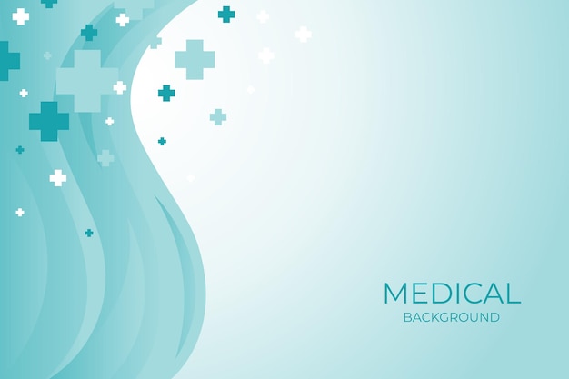 Serene Medical Backdrop with Floating Plus Signs | Jiffy Designs