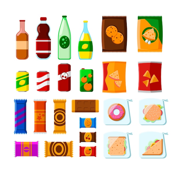 Vibrant Collection of Snacks, Beverages, and Packaged Goods | Jiffy Designs