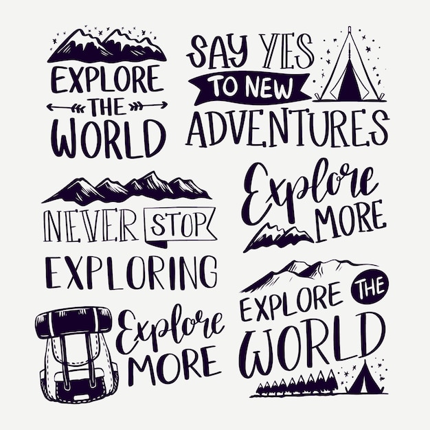 Inspiring Typographic Designs for Adventurous Explorers | Jiffy Designs