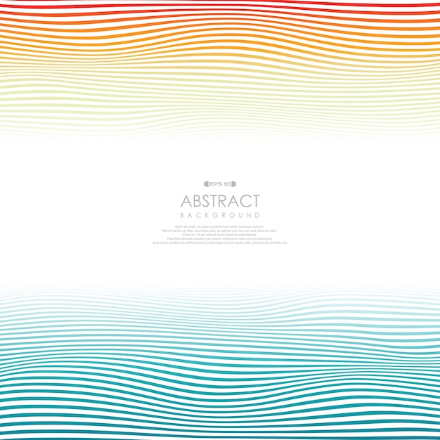 Vibrant Wavy Lines in Retro Color Gradient Design | Jiffy Designs
