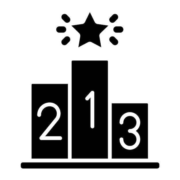 Minimalist Podium with Star Emblem | Jiffy Designs