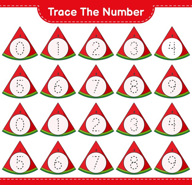 Trace the Number: Fun Watermelon Counting Activity | Jiffy Designs