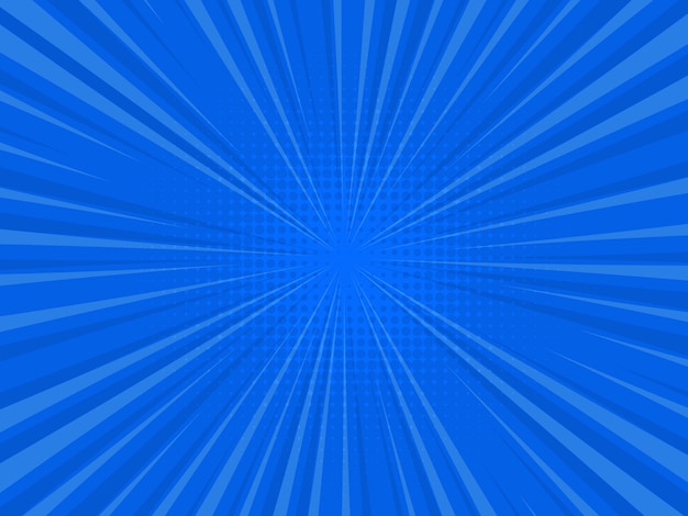 Vibrant Blue Radial Burst Background with Converging Rays | Jiffy Designs