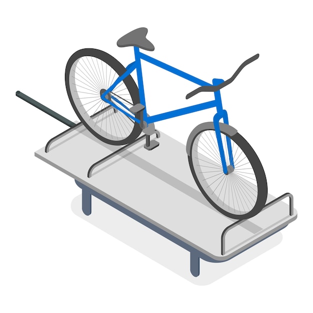 Vibrant Blue Bicycle on Sleek Display Platform | Jiffy Designs